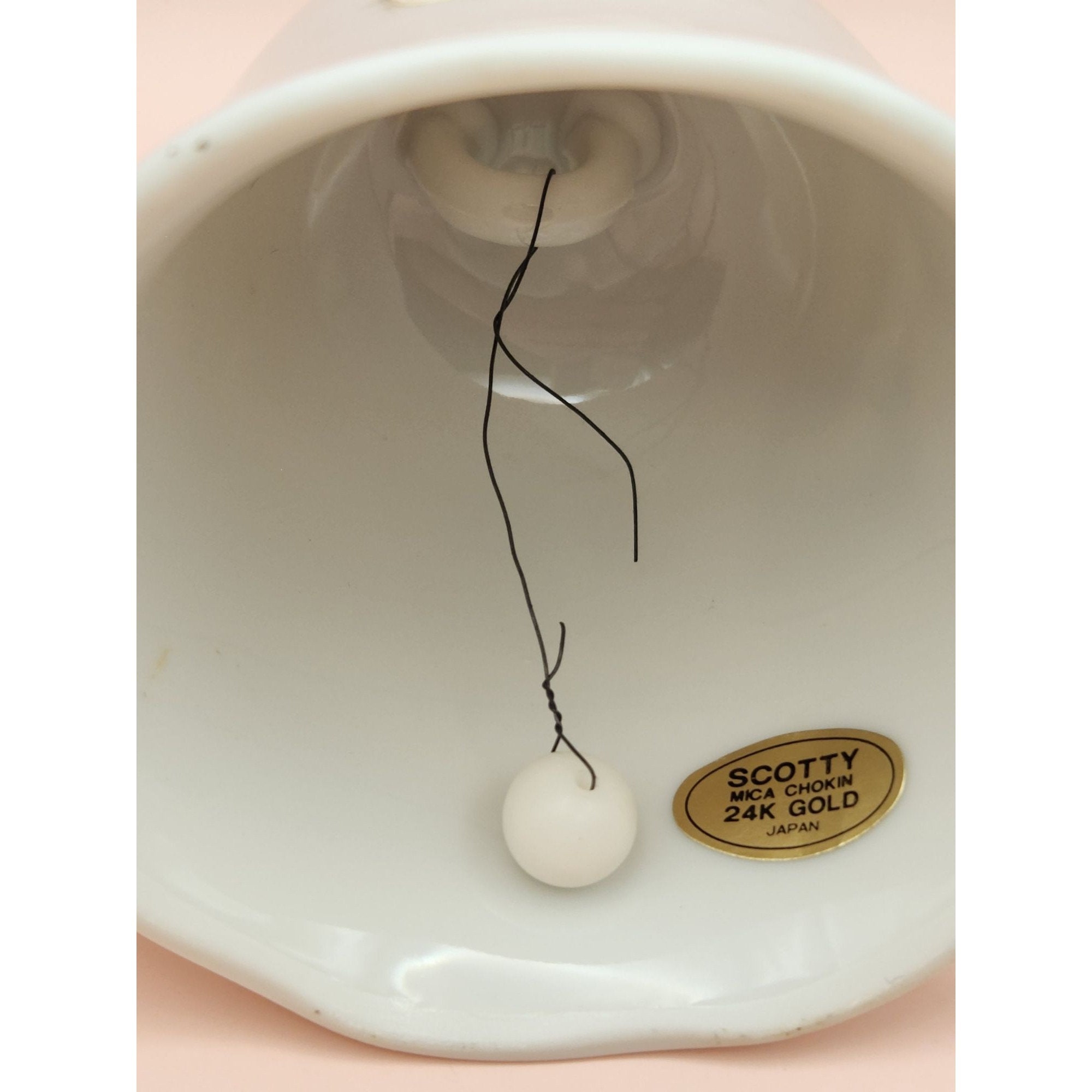 Vintage Nashville Souvenir Bell Scotty Mica Chokin 24K Gold Japan - Etsy