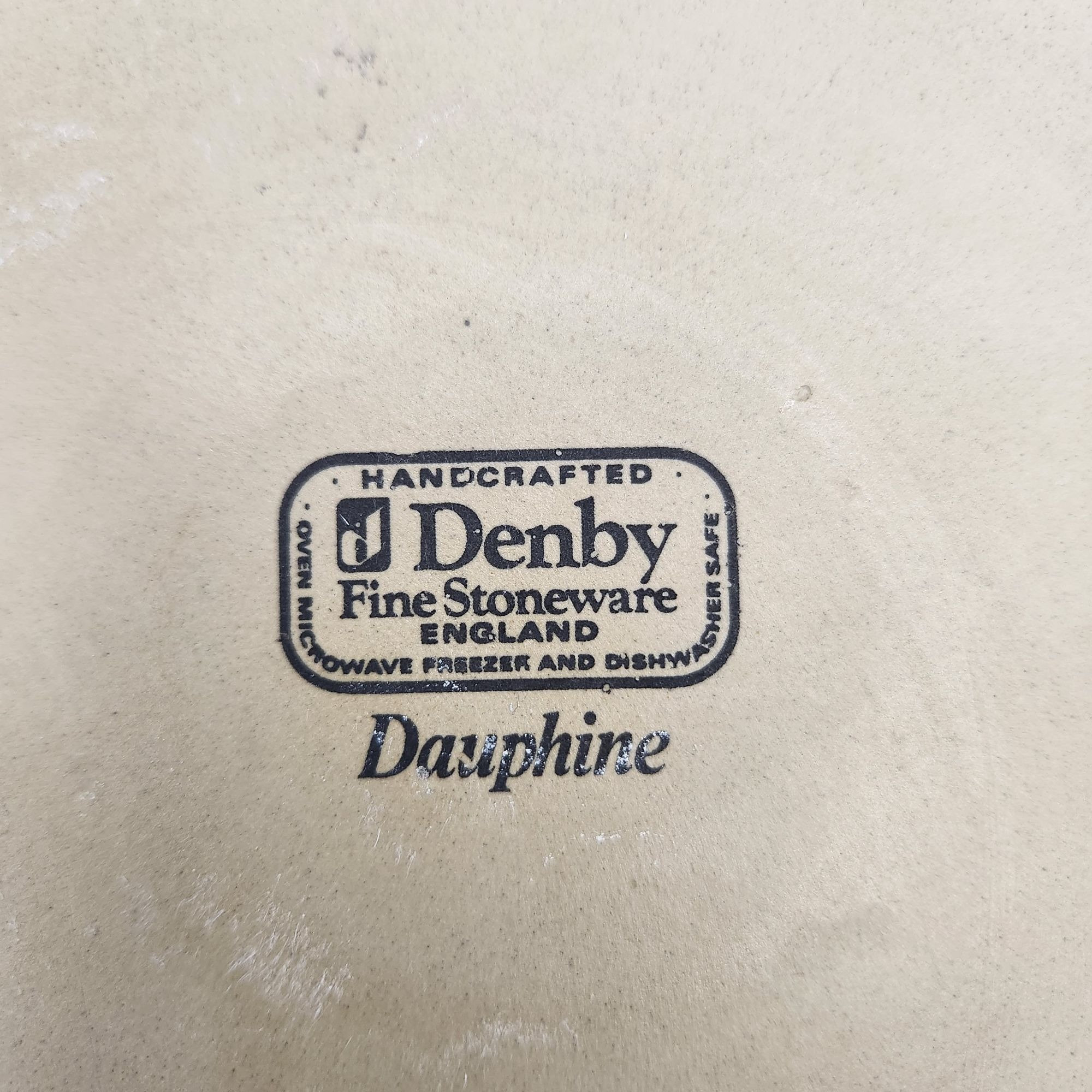 Denby 9.5 Scalloped Quiche Pie Dish Dauphine Floral Pattern England ...