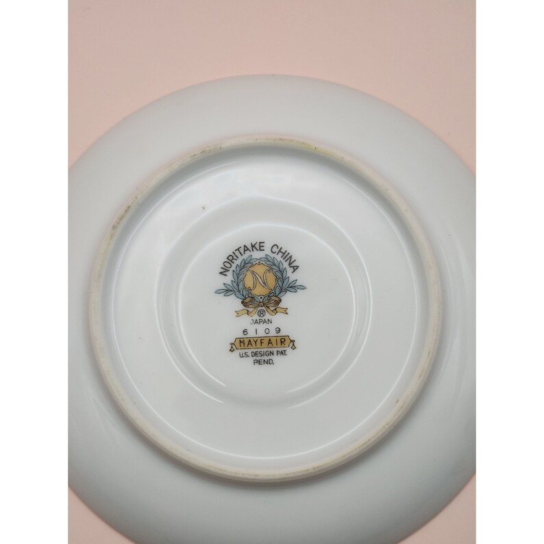 Vintage Noritake China Mayfair Pattern Demitasse Cup Saucer Pink Roses ...