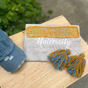 Southern University Tee, Southern University Embroidered Shirt ...