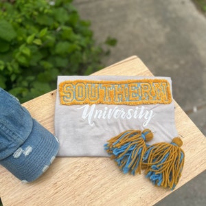 Southern University Tee, Southern University Embroidered Shirt ...