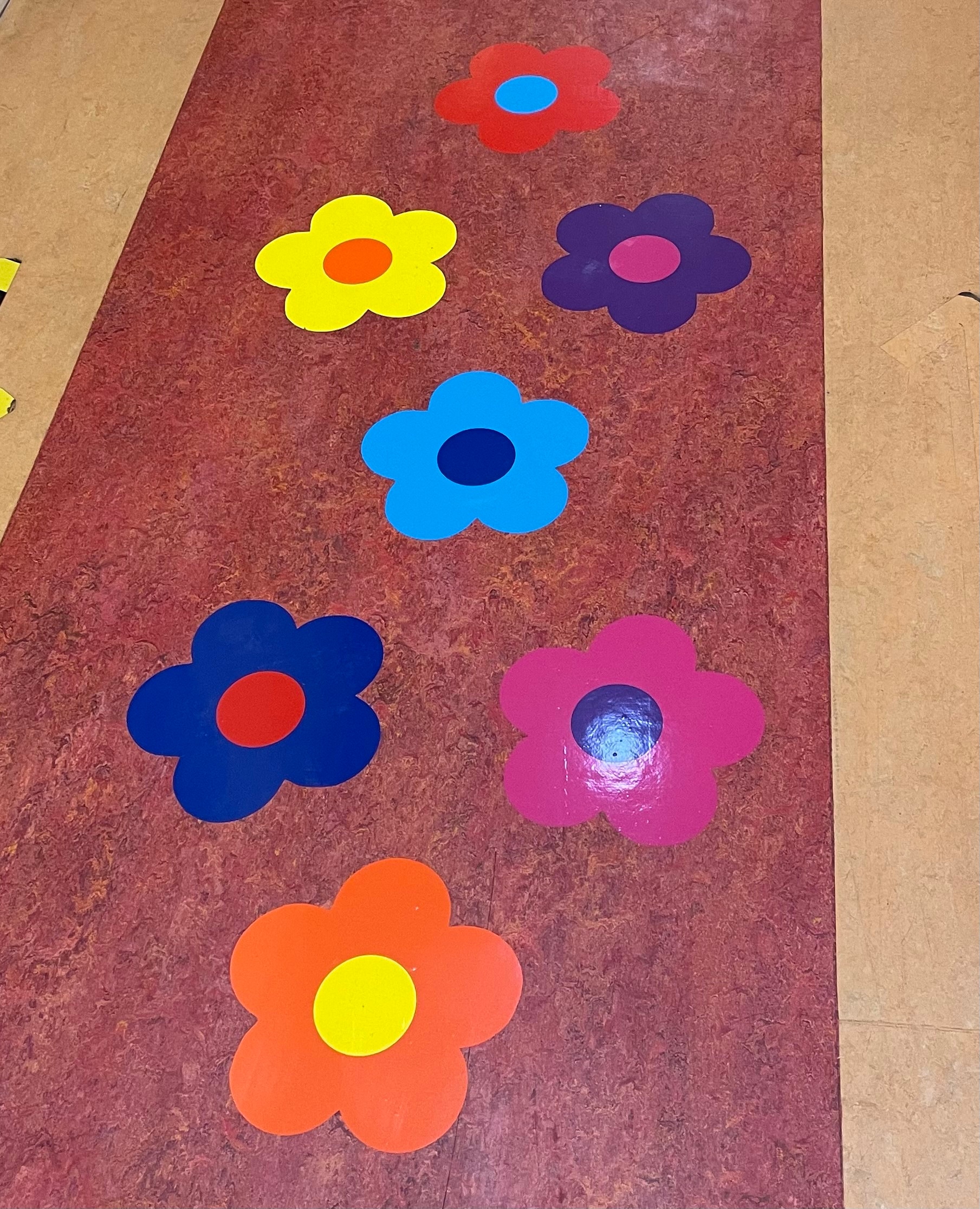 Flower Hopscotch Sensory Path Floor Decal Self Regulation School ...