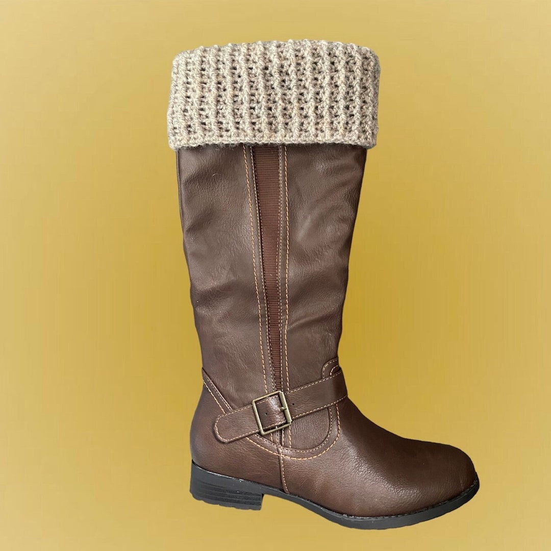 Crochet Boot Cuff Pattern Leg Warmers Crochet Wellie Toppers Clothing ...