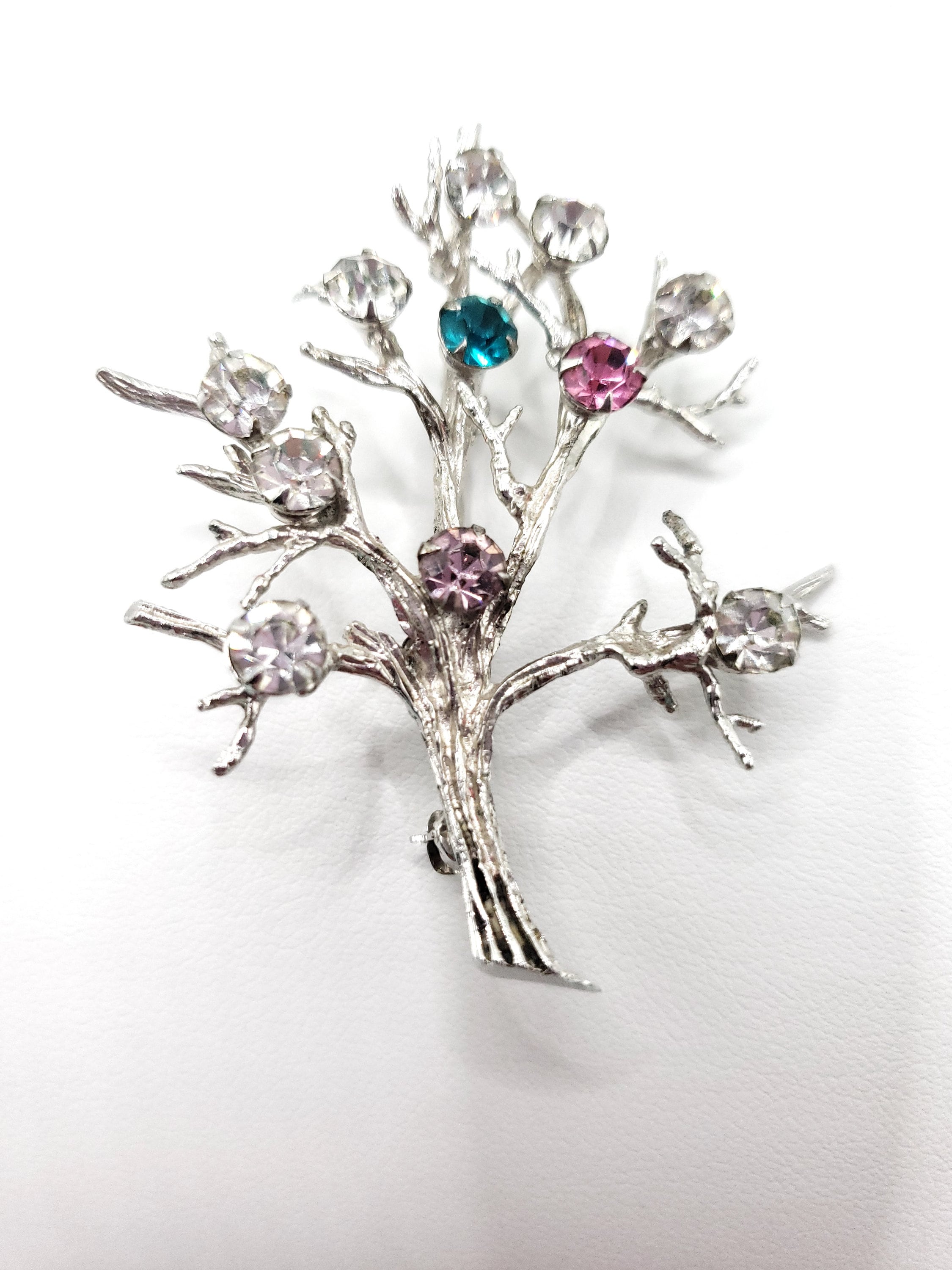 Sterling Family Tree Brooch - Etsy