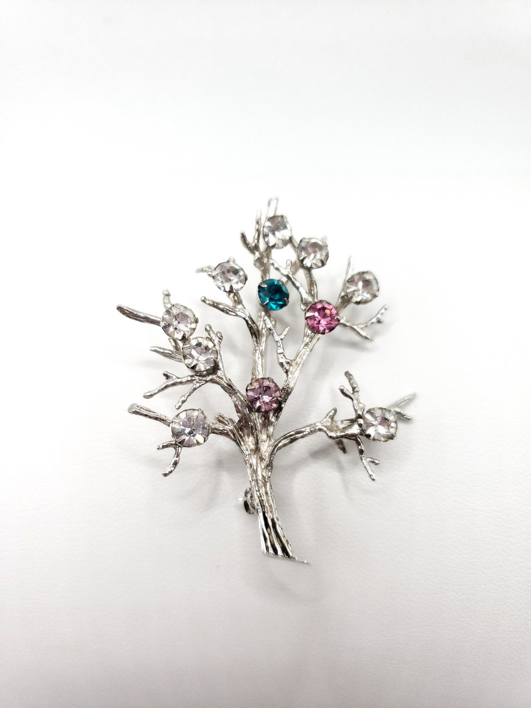 Sterling Family Tree Brooch - Etsy