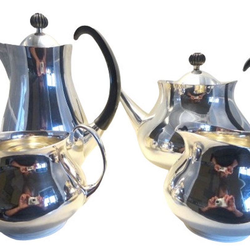 Silver Plate Tea Set - Etsy