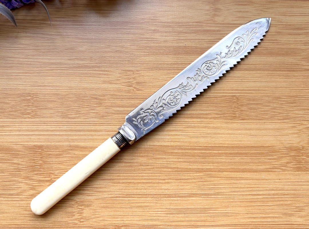 Decorative Antique Cake Cutter, Ornate Scroll Design, Elegant Design ...