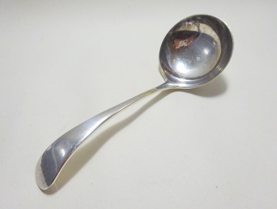 Small Silver Plate Cream Ladle, Gravy Ladle, Old English, Vintage Ladle ...