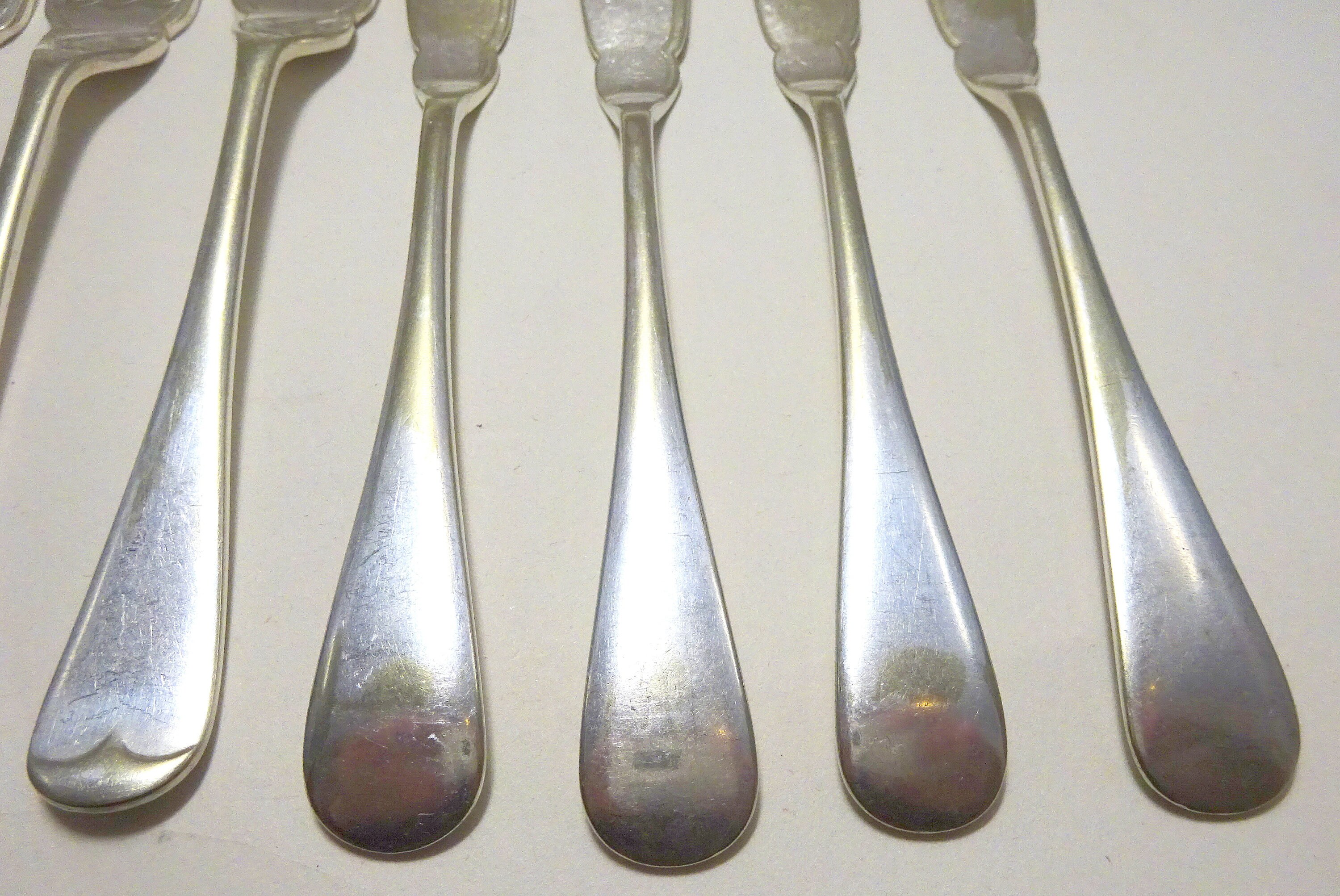 Walker & Hall Fish Cutlery, Fish Eaters, Salmon Cutlery, Worn Silver ...