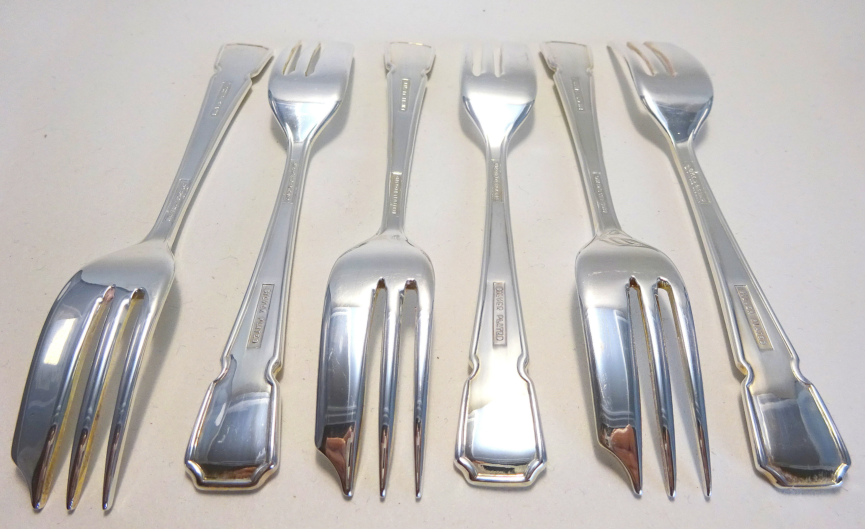 Set of 6 Vintage Sheffield Silver Plated Pastry Forks Cake - Etsy