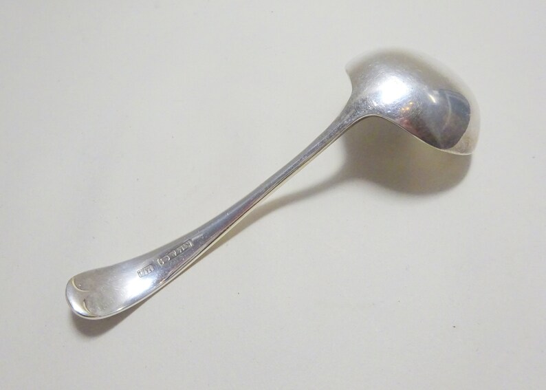 Small Silver Plate Cream Ladle, Gravy Ladle, Old English, Vintage Ladle ...