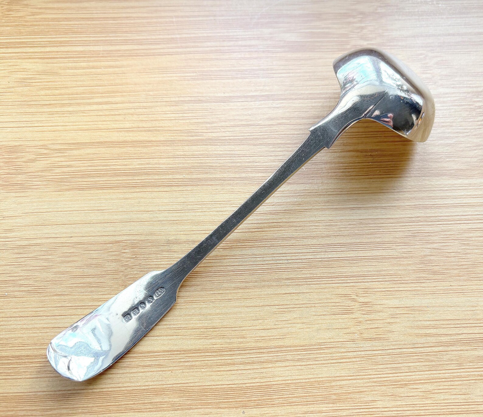 Antique Fiddle Pattern Silver Plated Sauce Ladle, Cream Ladle, Small ...