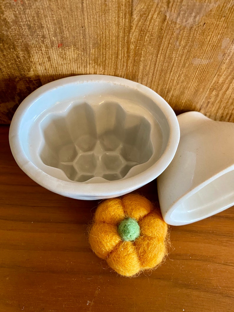 Vintage Tiered Individual Pudding Molds White - Etsy