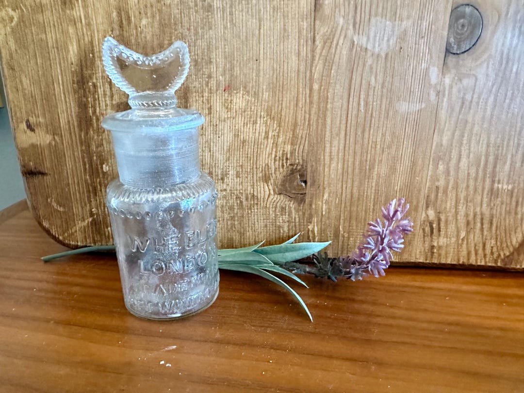 Rare Antique English Collectible Glass Wheeler London Trade Mark ...