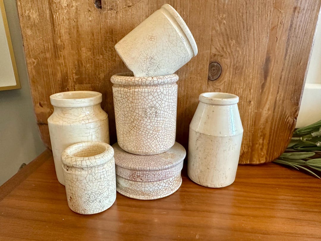 Antique - English - Ironstone Pots - 6 - Instant Collection - Direct ...