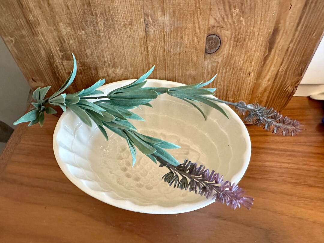 Antique Ironstone - Fruit Shaped - Jello - Pudding Mold - All White ...