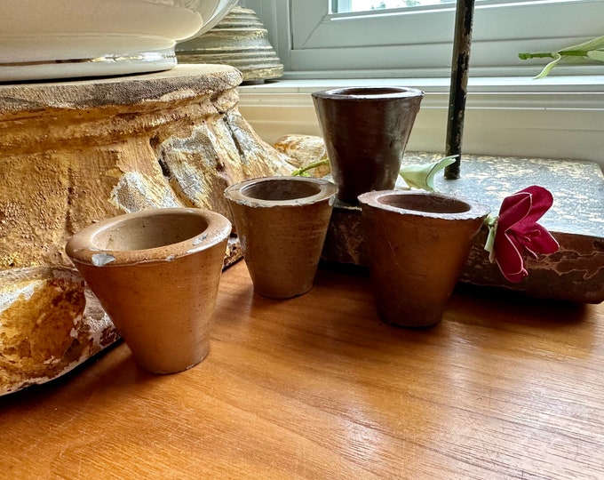 Rare - Antique - Stoneware - Earthenware - Paste - Blacking Pots ...