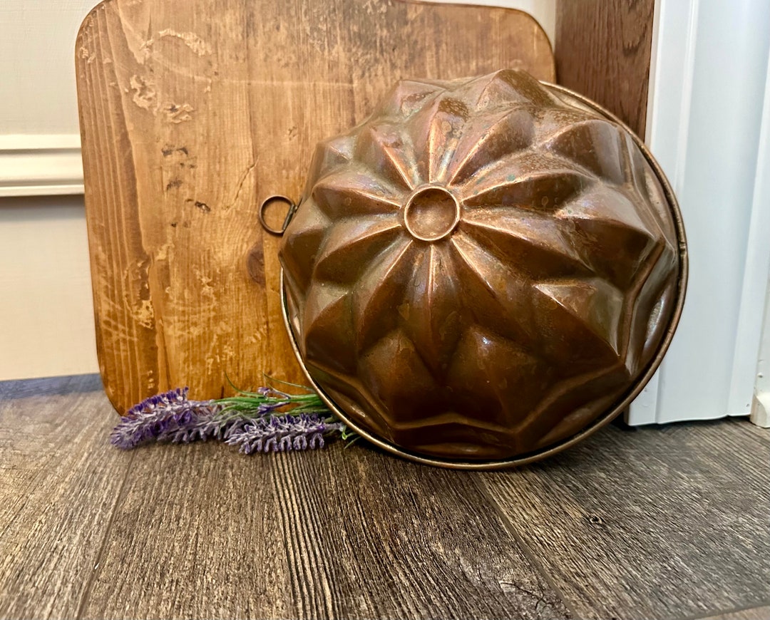 Vintage - Copper - Cake - Jello - Pudding Mold - Large - Round - Etsy