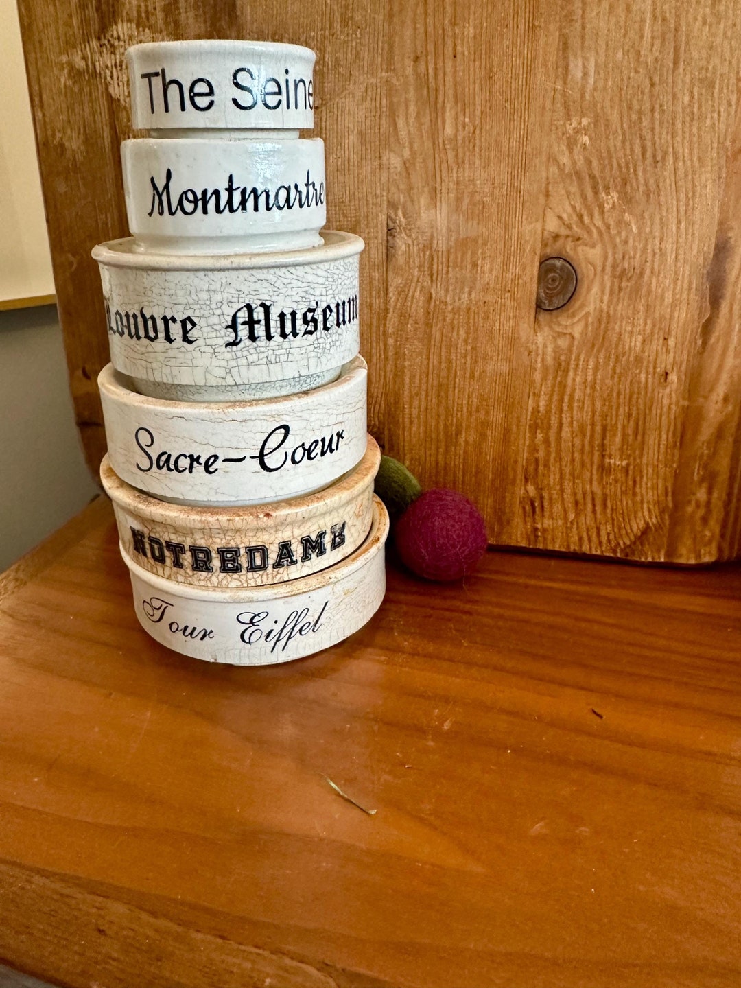 Reserved - Antique English - Ironstone Pots - Upcycled With French ...