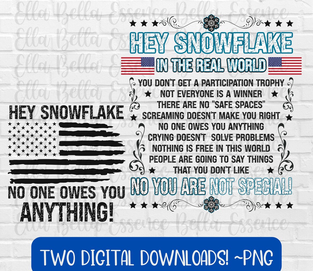 Hey Snowflake Png, Patriotic Tshirt Design, Front and Back Images for ...