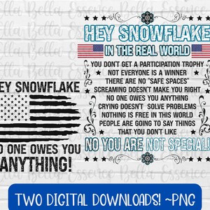 Hey Snowflake Png, Patriotic Tshirt Design, Front and Back Images for ...