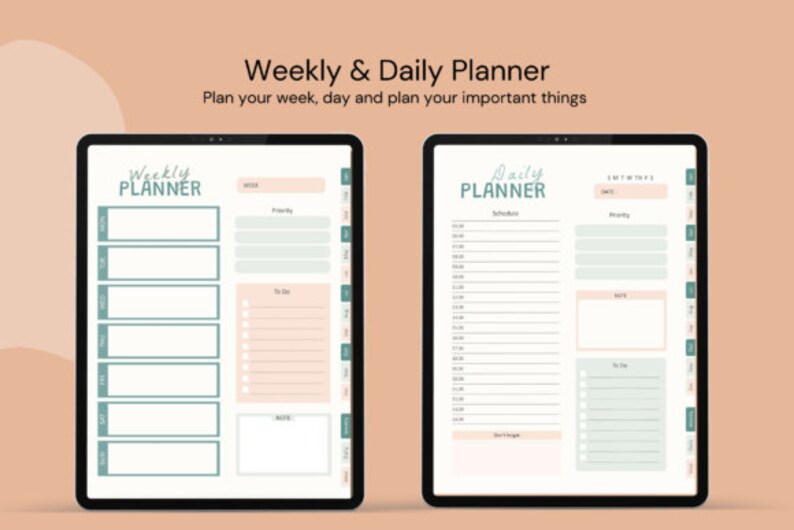 Undated Goodnotes Planner, Monthly Digital Planner, Goodnotes Template ...