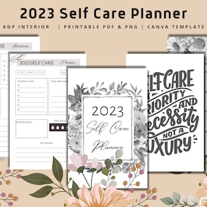 Printable Digital Download 2023 Calender Self Care Planner Self Care ...