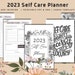 Printable Digital Download 2023 Calender Self Care Planner Self Care ...