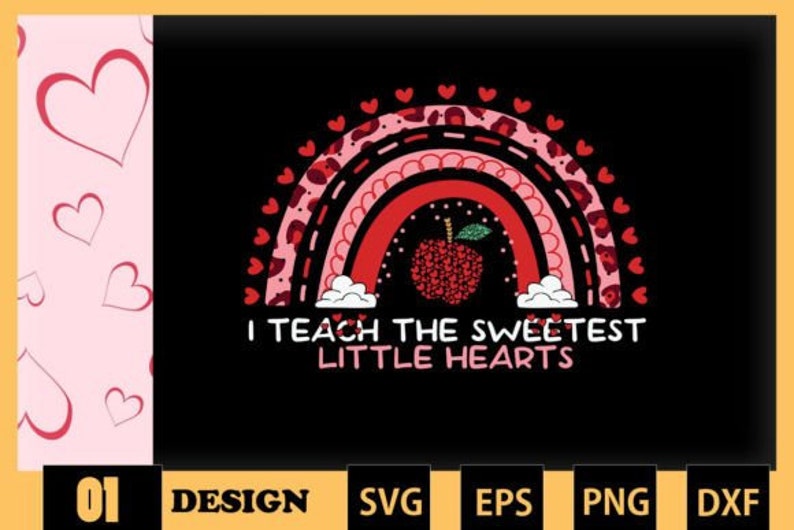 Teacher Valentine Bundle SVG 20 Designs Bundle, 20 Designs, Valentine's ...
