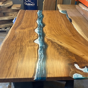 Ocean Theme Tables ~ Live Edge ~ River Table ~epoxy Resin - Etsy