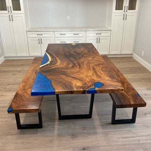 Live Edge Dining Tables~ Custom Monkey Pod Slabs~ Handmade! - Etsy