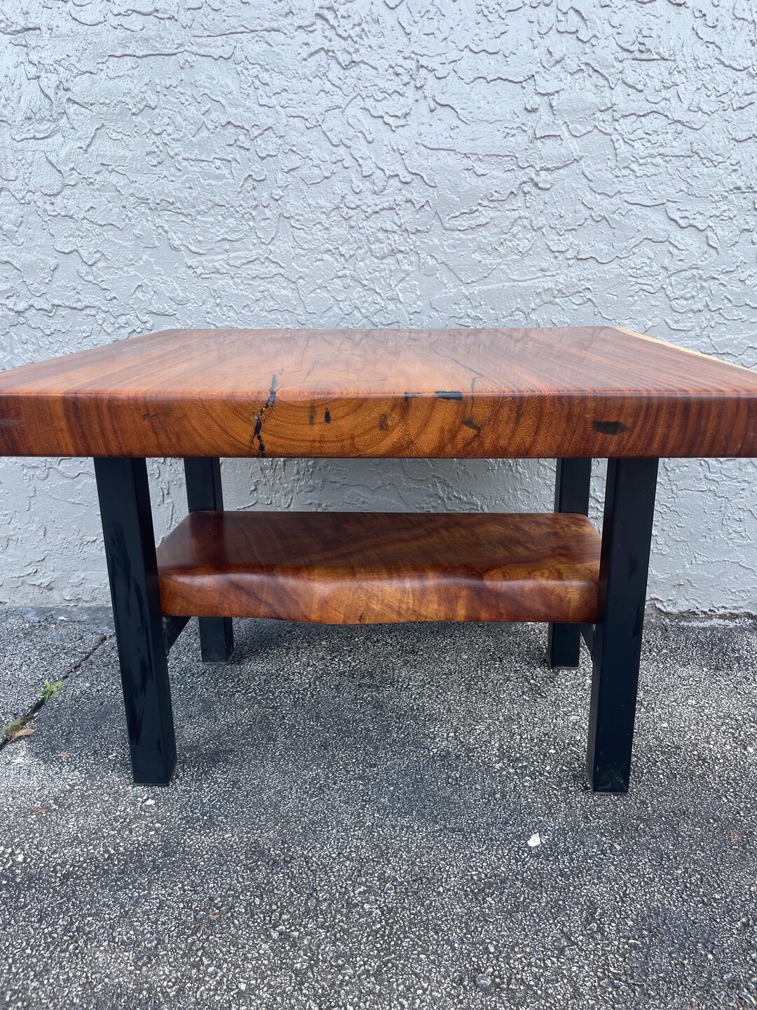 Live Edge Coffee Table ~ Monkey Pod Slab 23" X 26" at 18" Height - Etsy