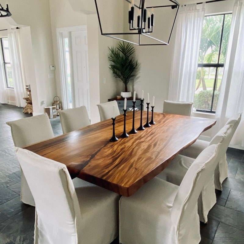 Wood Slab Dining Table - Etsy