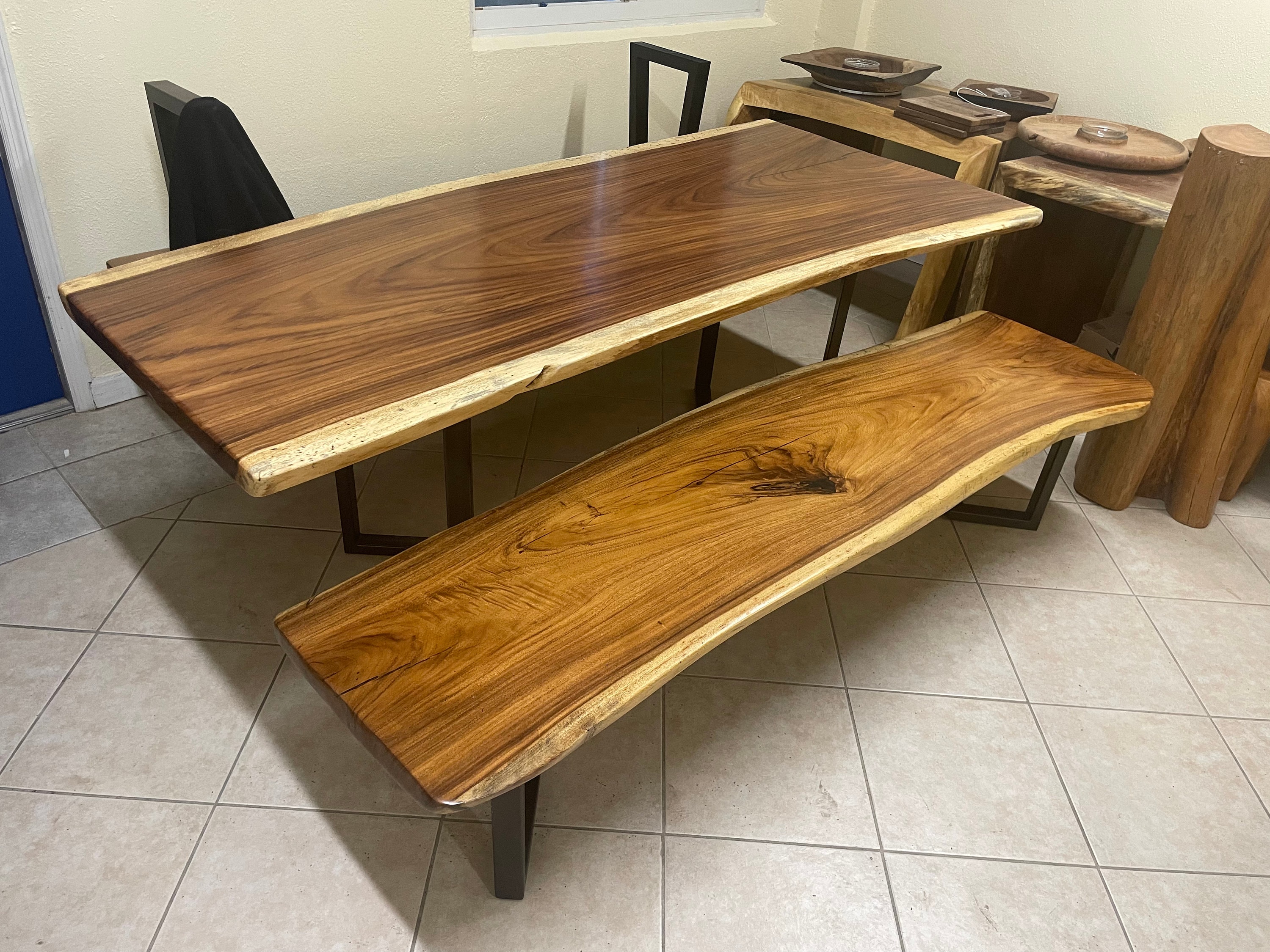 Live Edge Wood Dining Table: Kiln Dried Hardwood, Custom Sizes - Etsy