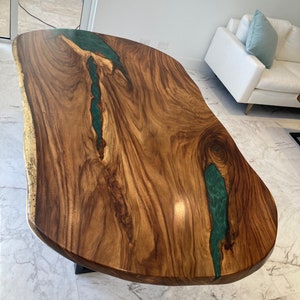 Live Edge Dining Tables~ Custom Monkey Pod Slabs~ Handmade! - Etsy