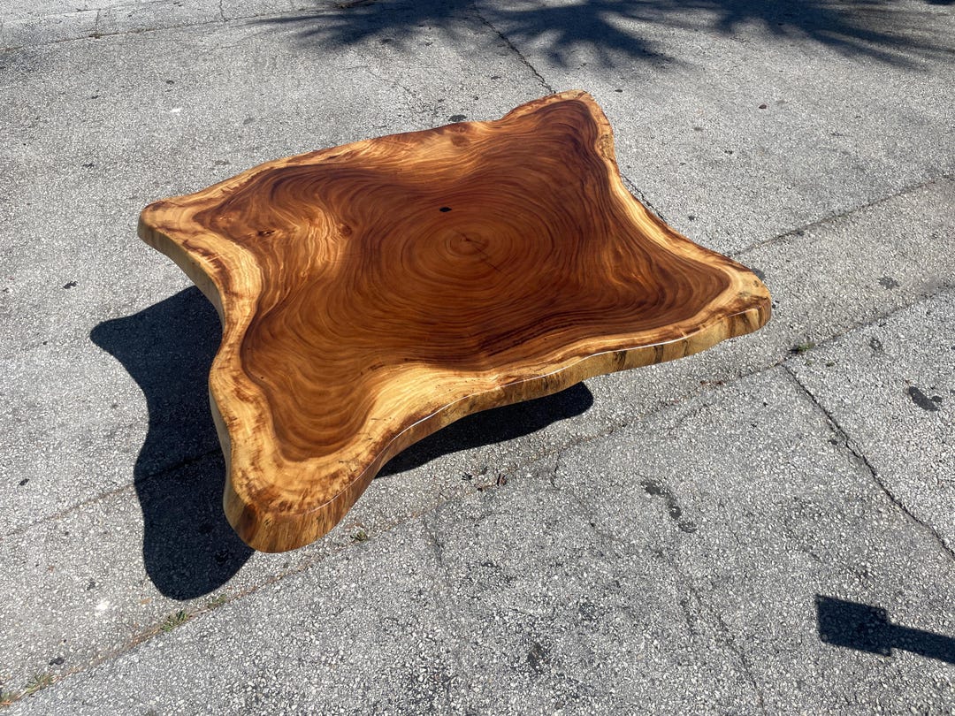 Unique Round Table Slab ~ Monkey Pod at 36-42" Diameter at 2.5" Thick ...