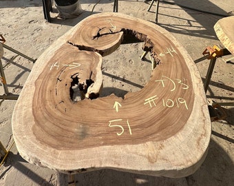 Monkey Pod Epoxy Table - Etsy