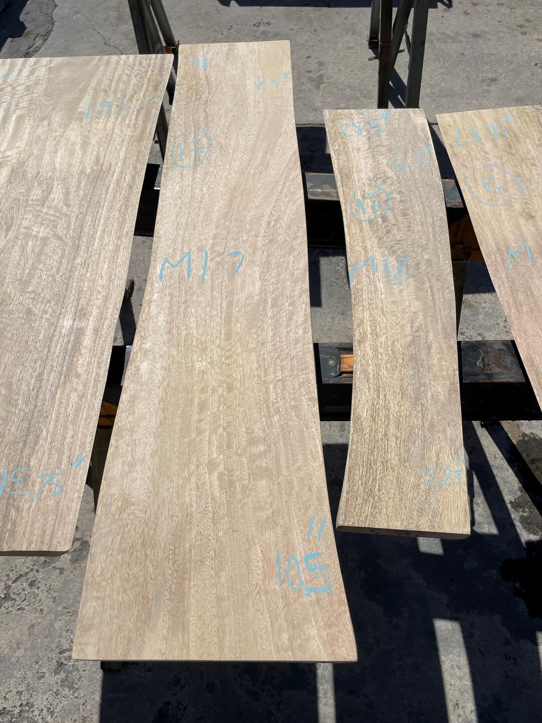 Live Edge Slabs ~ Raw Mango Plank 41"l X 8.5"-10.5"w at 1" Thick - Etsy