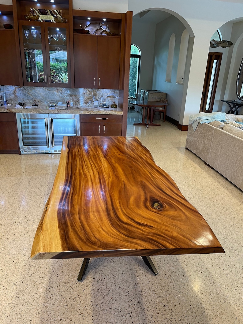 Live Edge Wood Dining Table: Kiln Dried Hardwood, Custom Sizes - Etsy