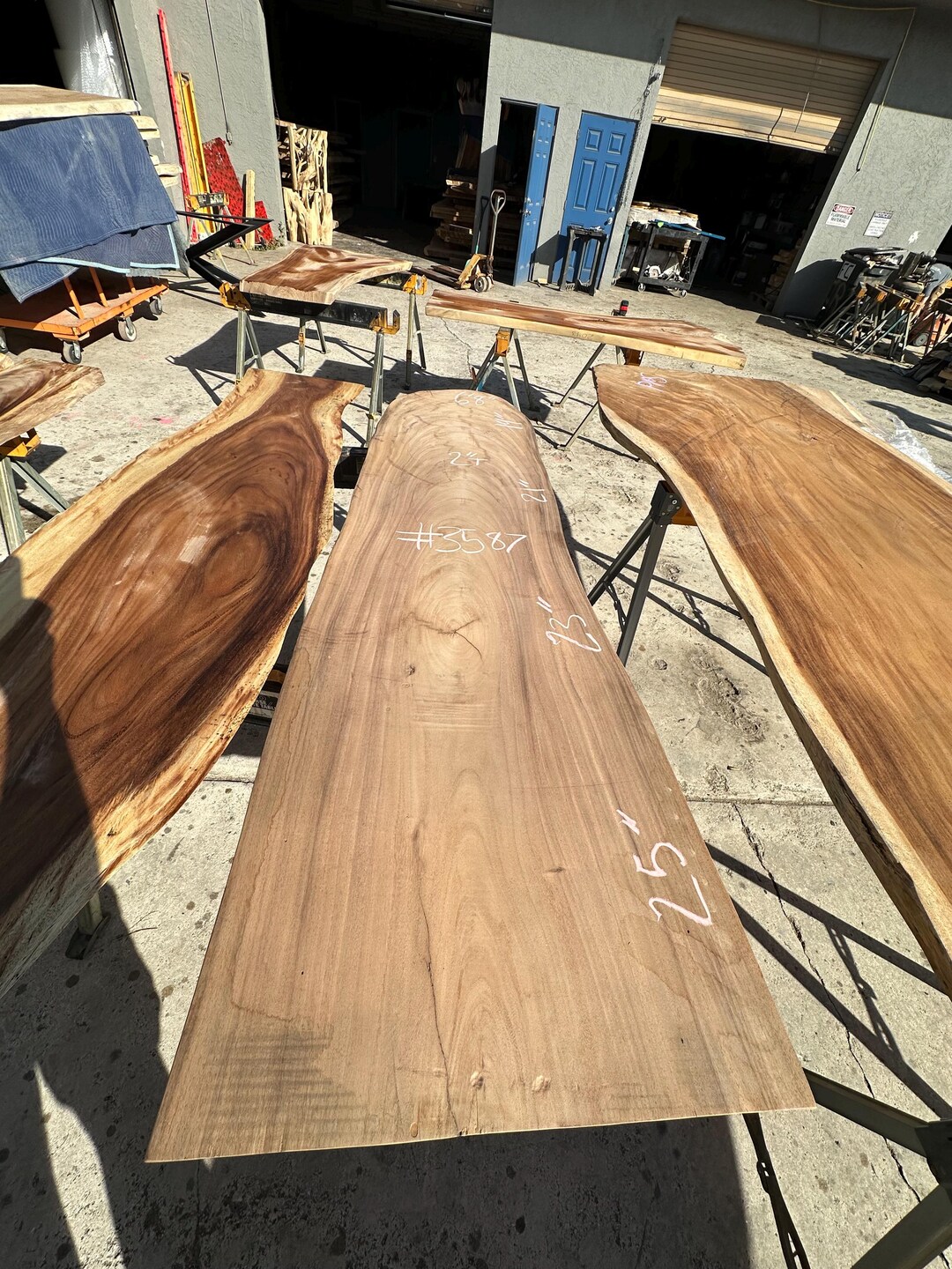 Live Edge Monkey Pod Slab | 6'8" Raw or Finished Wood | DIY Projects - Etsy