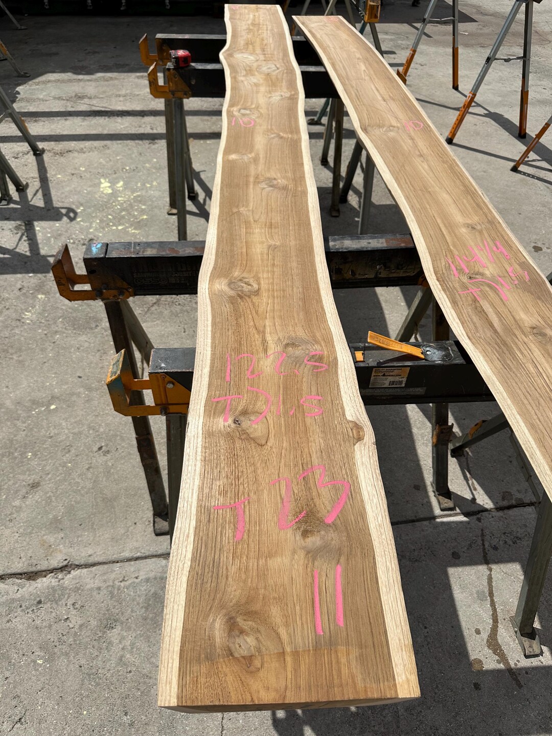 Wood Slab ~ Perfect for Any DIY Project! 122.4"l X 10"-11"w at 1.5 ...