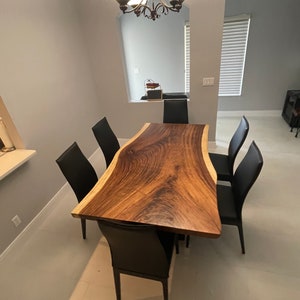 Live Edge Dining Table ~ Kiln Dried~ Custom Monkey Pod Slabs - Etsy