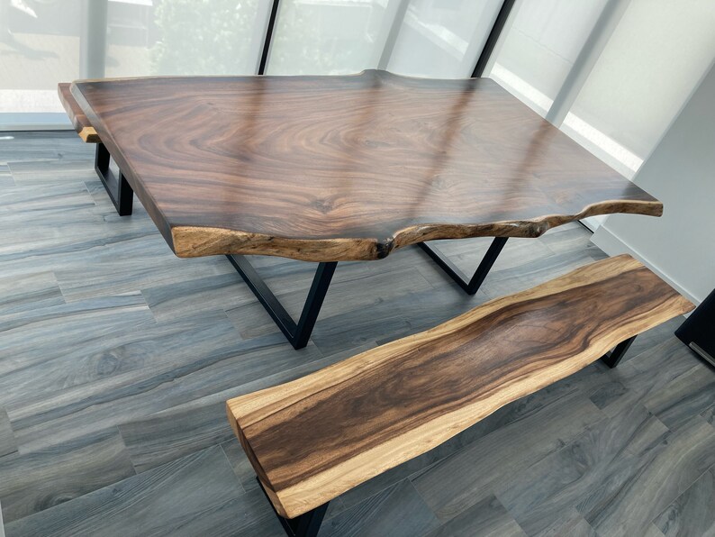 Live Edge Dining Tables~ Custom Monkey Pod Slabs~ Handmade! - Etsy