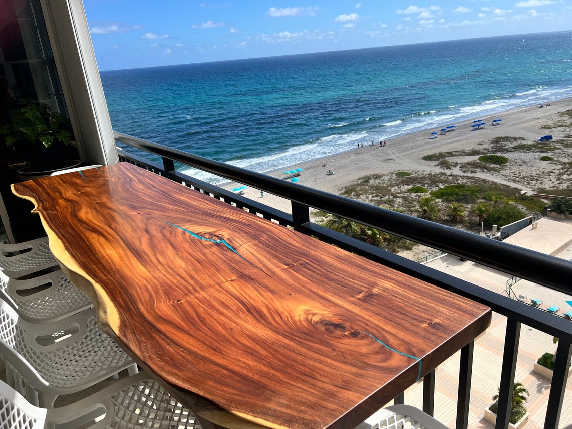 Live Edge Dining Tables Custom Monkey Pod Slabs Handmade - Etsy