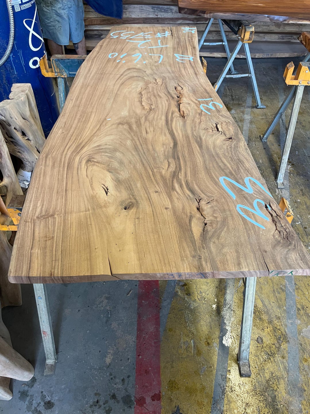 Live Edge Monkey Pod Slab | 6'10" Raw or Finished Wood | DIY Projects ...