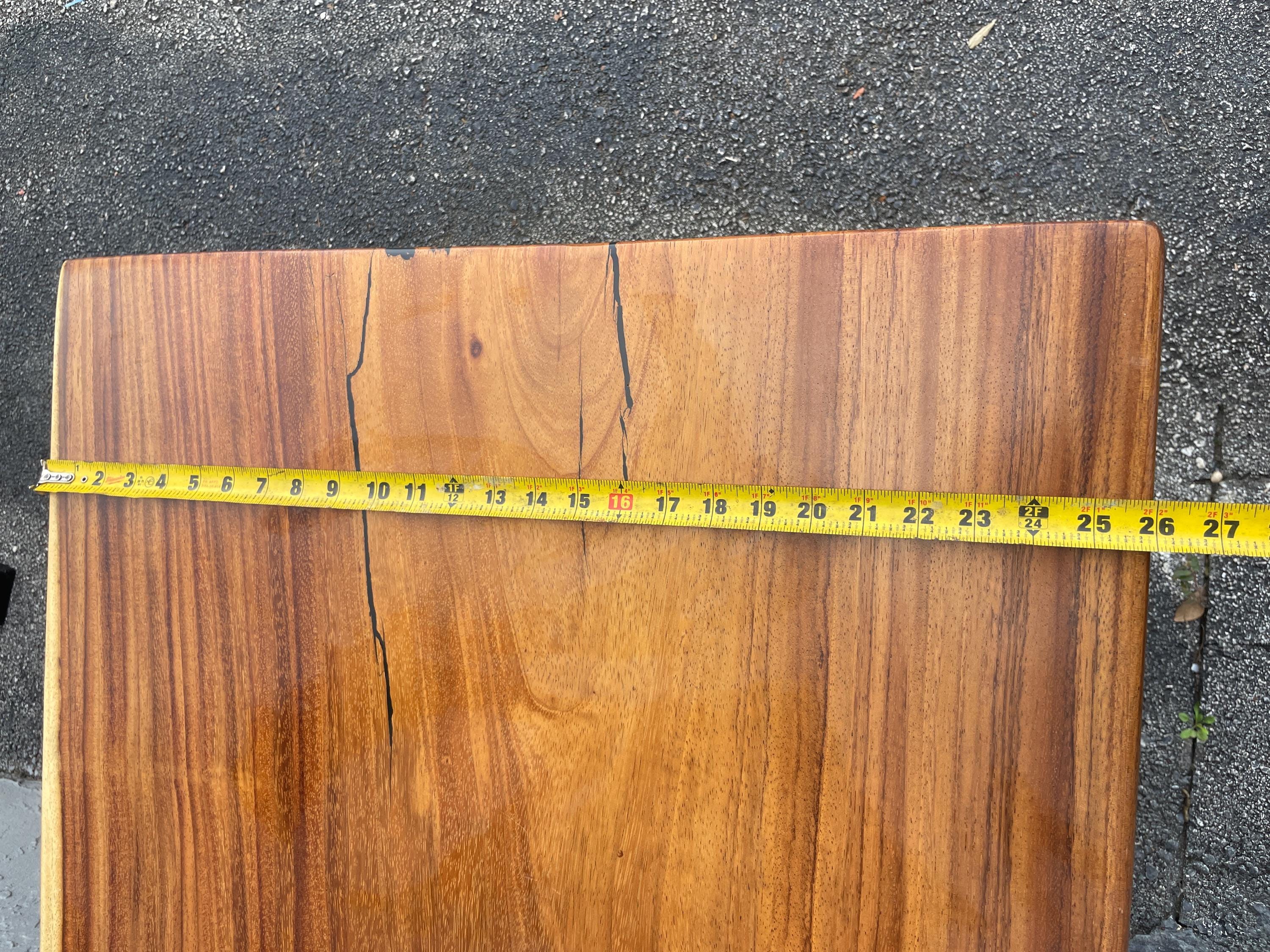 Live Edge Coffee Table ~ Monkey Pod Slab 23" X 26" at 18" Height - Etsy