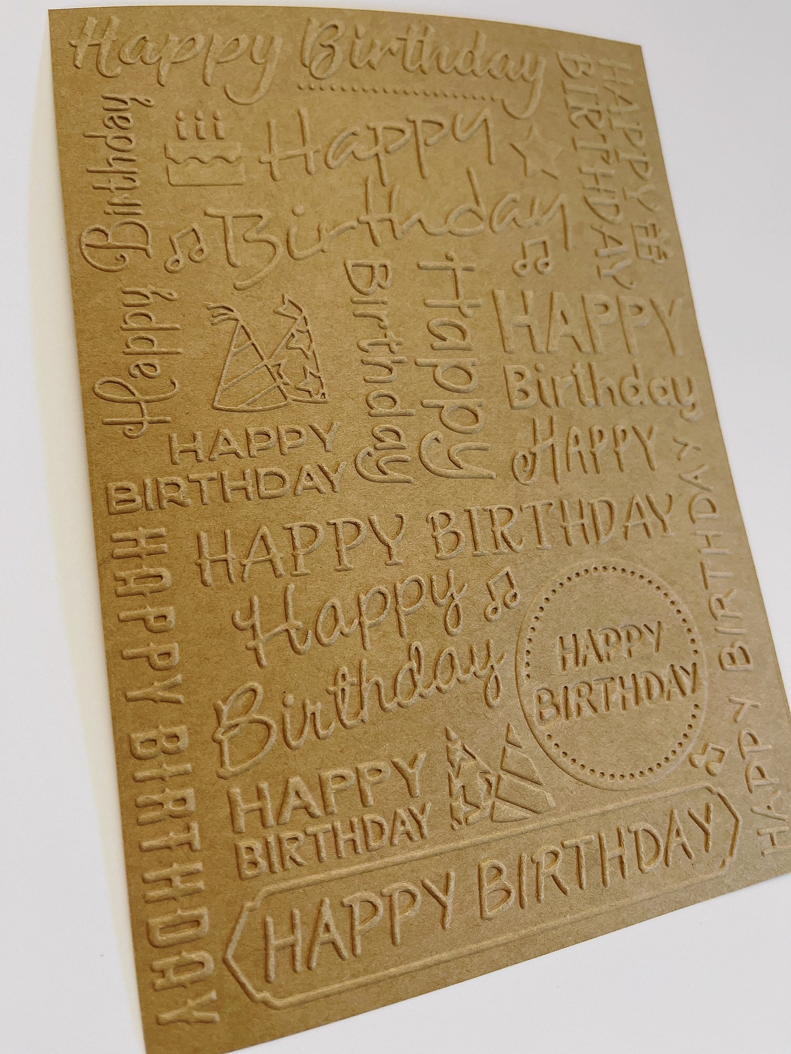 Happy Birthday Embossing Folders for DIY Scrapbooking Paper Craft/card ...
