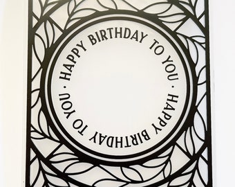 Happy Birthday Embossing Folders for DIY Scrapbooking Paper - Etsy