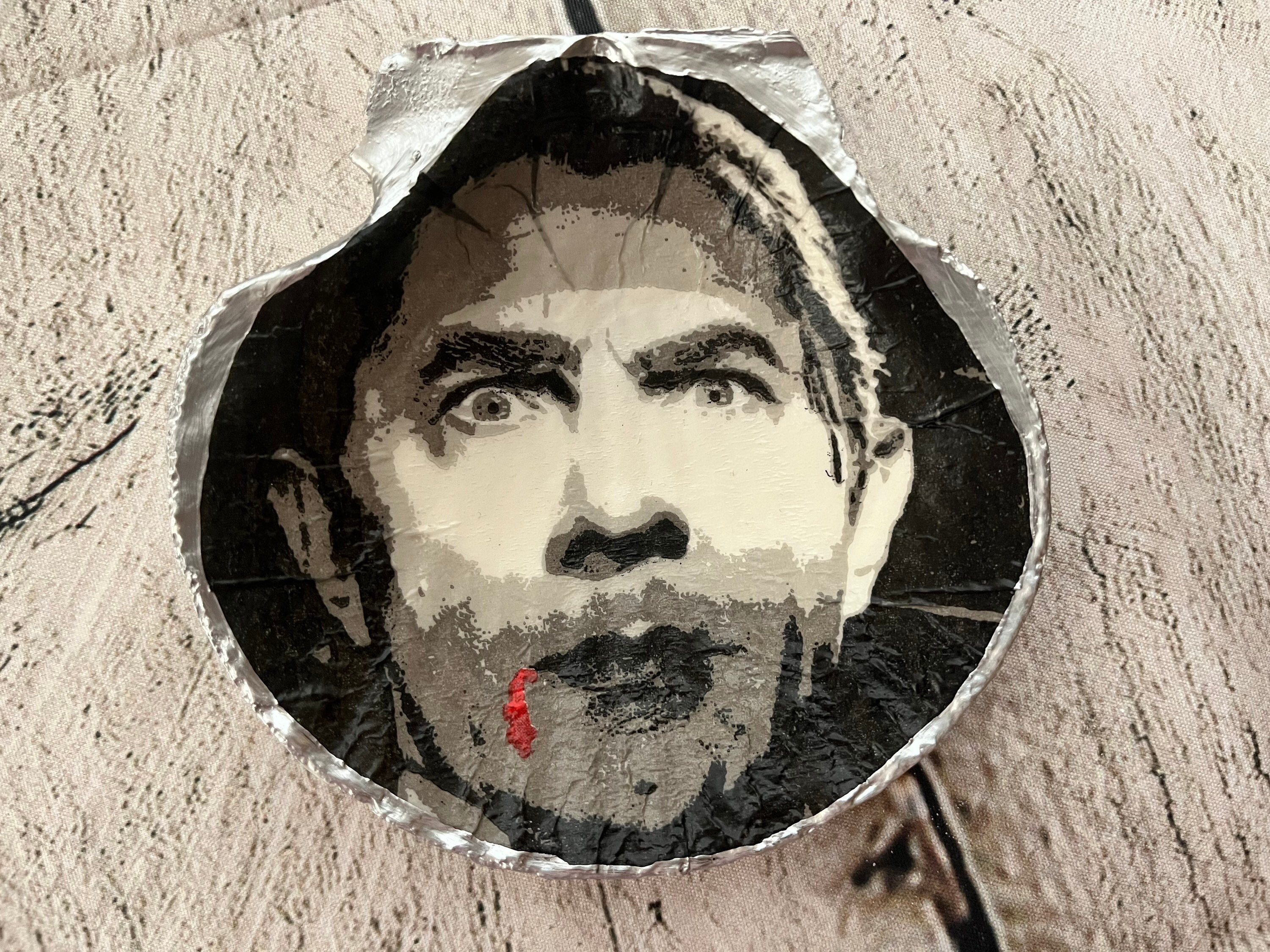 Frankenstein and Dracula Scallop Shell Ring Dishes, Matching Set ...