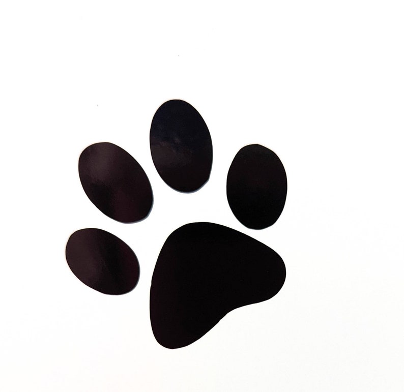 Set of 12 Dog Paws Stickers, Permanent Vinyl Decal, Car Decal, Wall ...